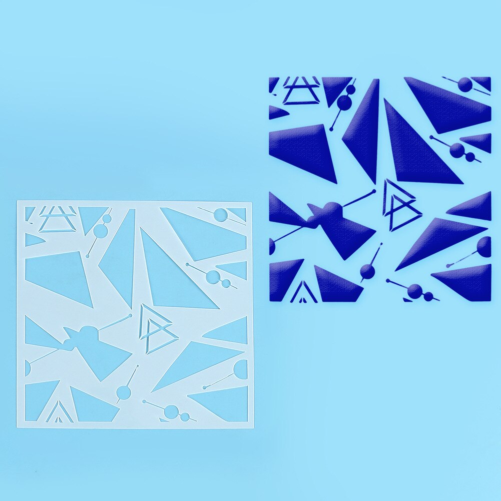 13*13 Geometry Layering Stencils for Diy scrapbook... – Grandado