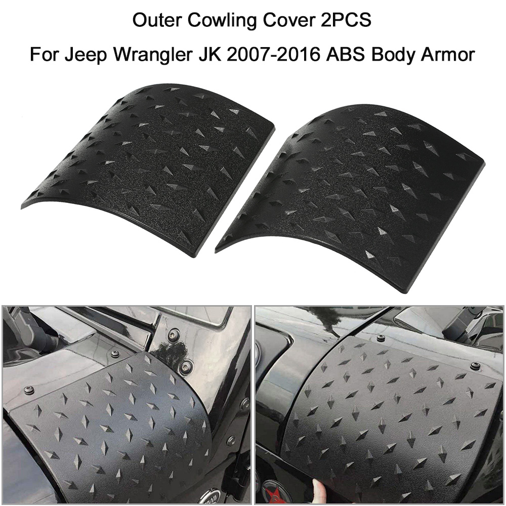Black Cowl Body Armor Car Side Outer Cowling Cover... – Vicedeal