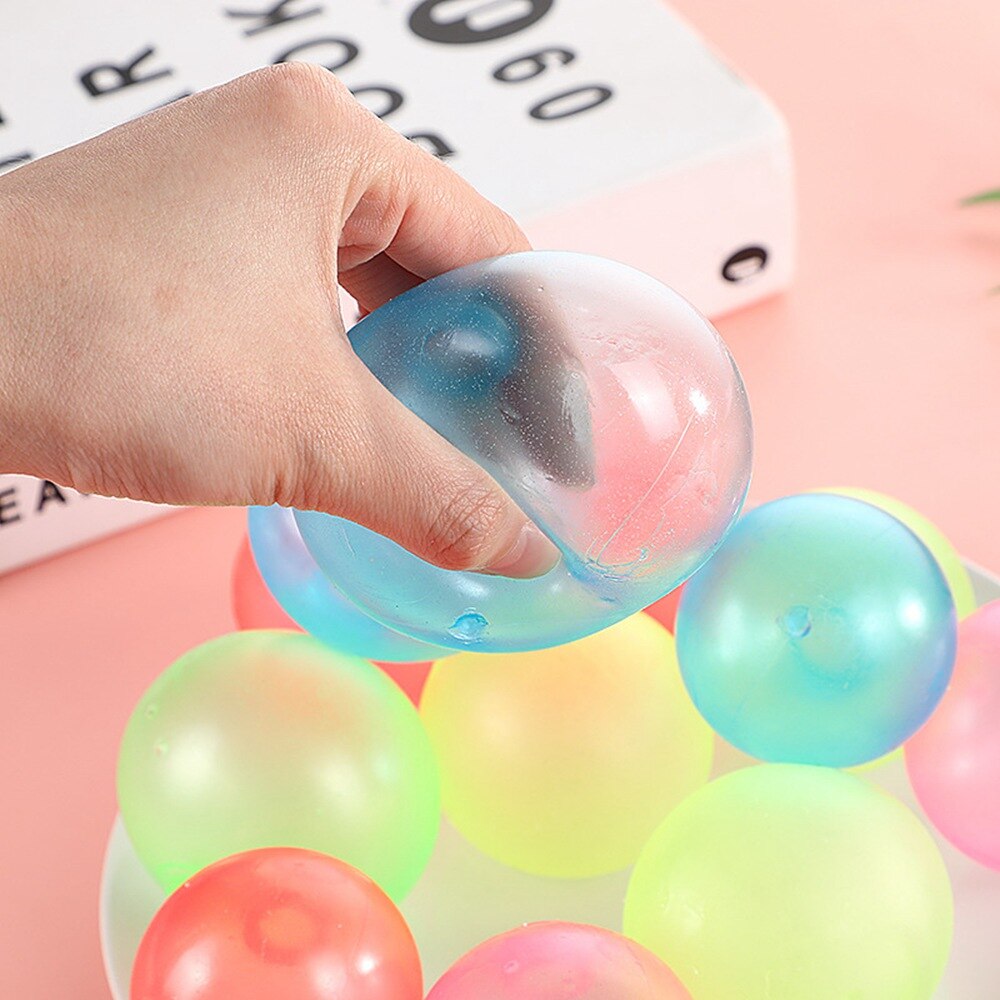 Fluorescence Luminous Sticky Ball Anti Stress Deco... – Vicedeal