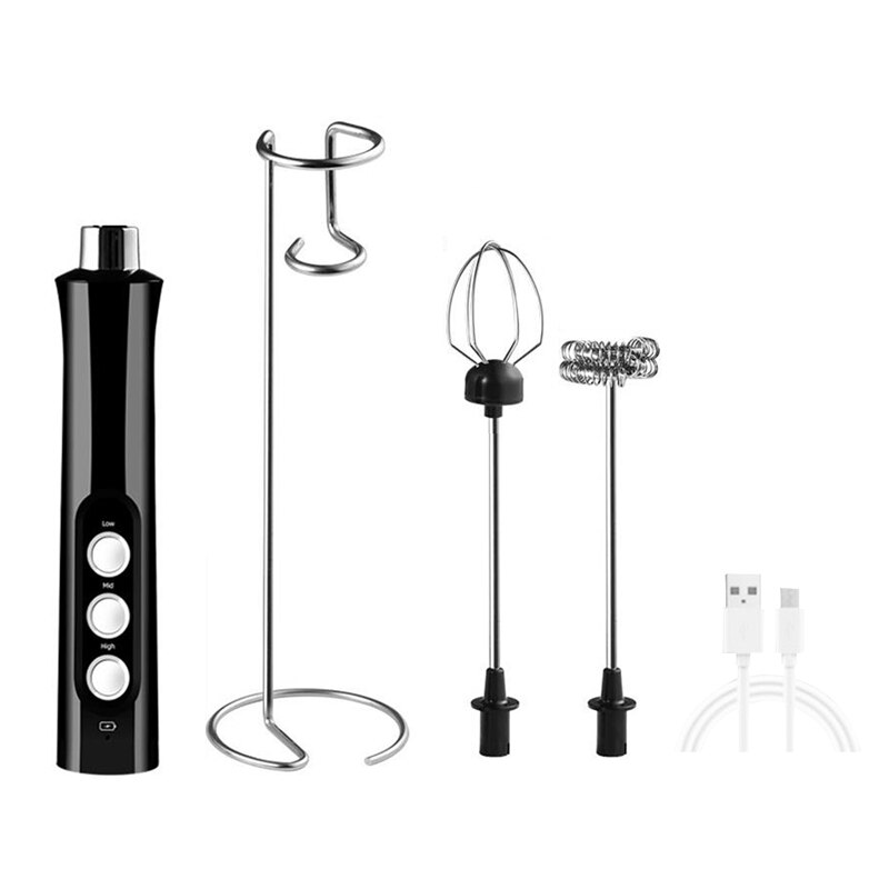 Usb Elektrische Melkopschuimer 3 Snelheden Cappucc... – Vicedeal