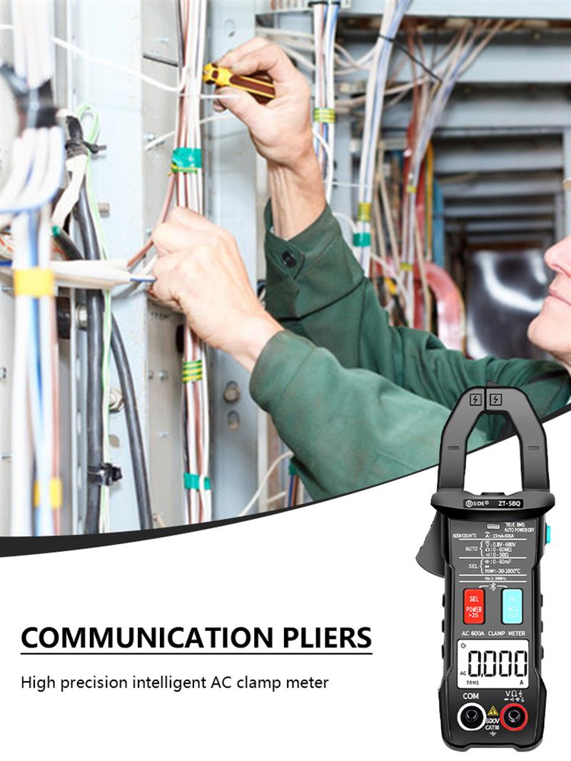 Digital Clamp meter BSIDE ZT-5BQ Wireless Technolo... – Grandado