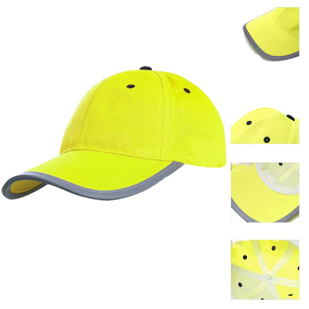 Reflective Hat Sports Cap Yellow Safety Hat at Nig... – Vicedeal
