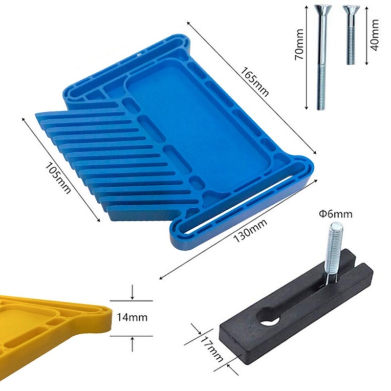 2-Piece Double Feather Positioning Plate Adjustabl... – Vicedeal