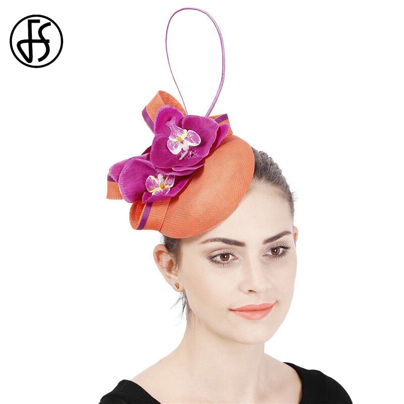 FS Ladies Wedding Hats Fascinator Party Big Flower... – Grandado