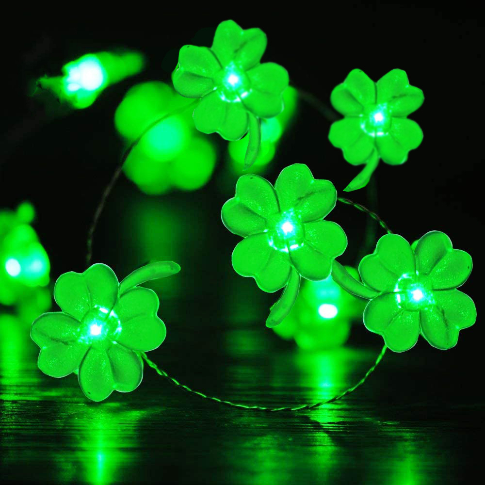 LED Plant Clover Shape Modern Light Irish Festival... – Vicedeal