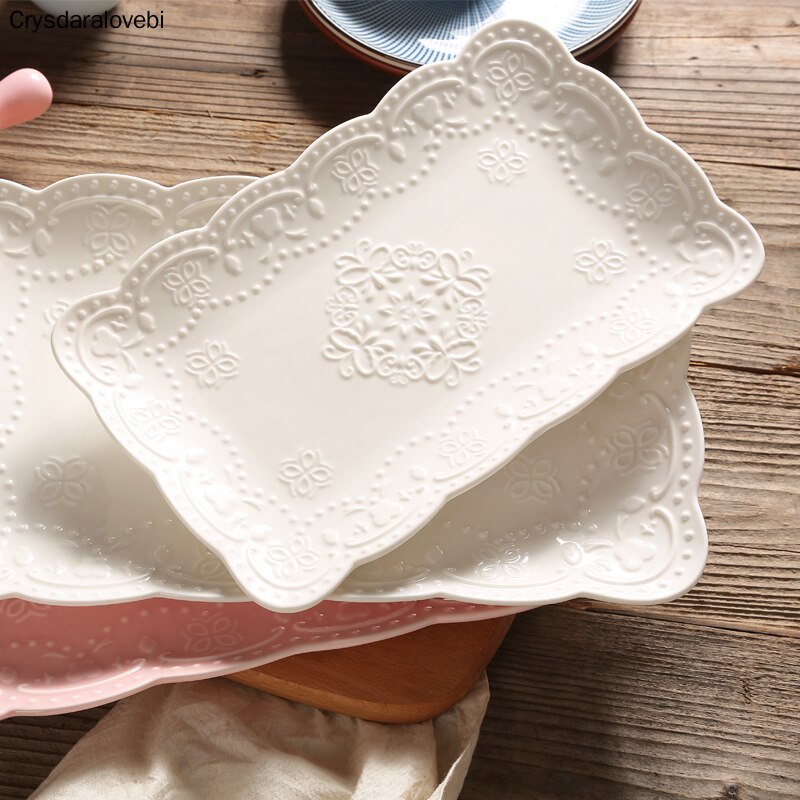 China ceramic square plate breakfast dessert dish ... – Grandado