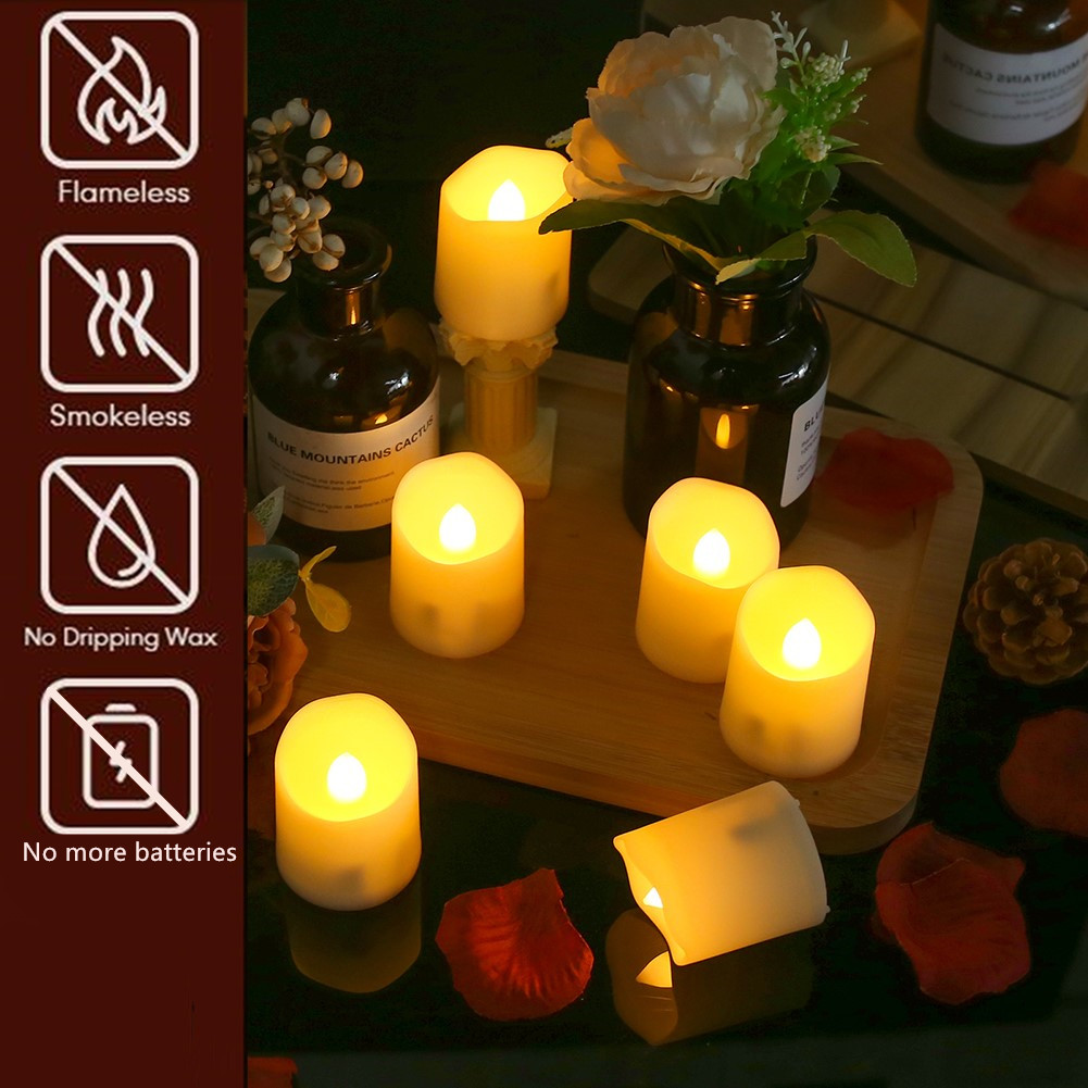 Rechargeable LED Candles By USB Timer Remote Flick... – Vicedeal