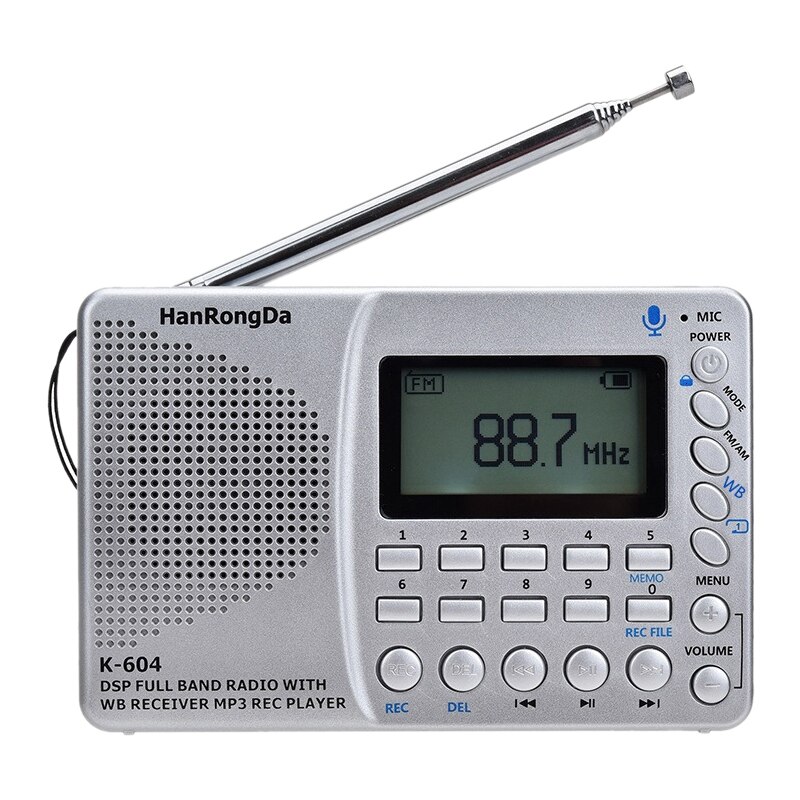 HanRongDa Desktop Radio Weather Band Card Radio Re... – Vicedeal