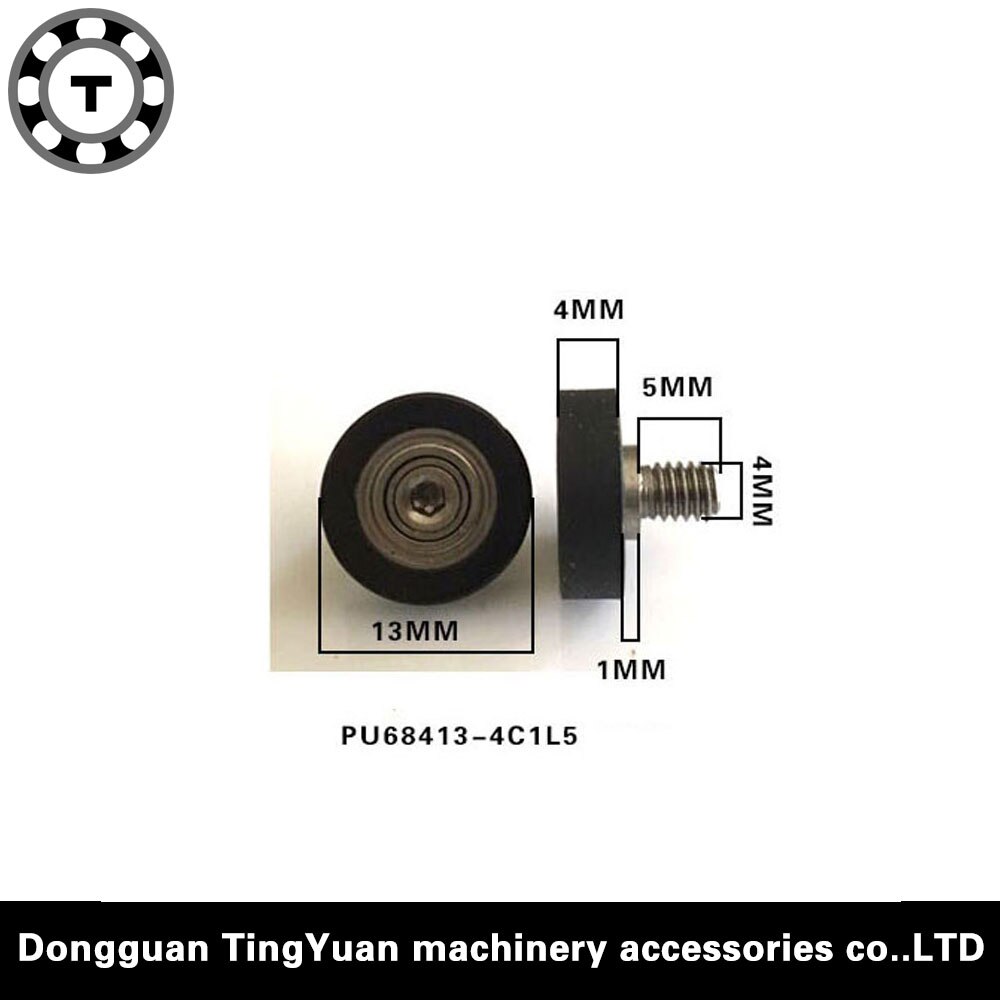 10pcs TPU PU rubber screw shaft M4 cabinet roller ... – Grandado