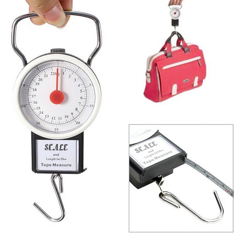 22kg Portable Mini Dial Luggage Scale Multifunctio... – Grandado