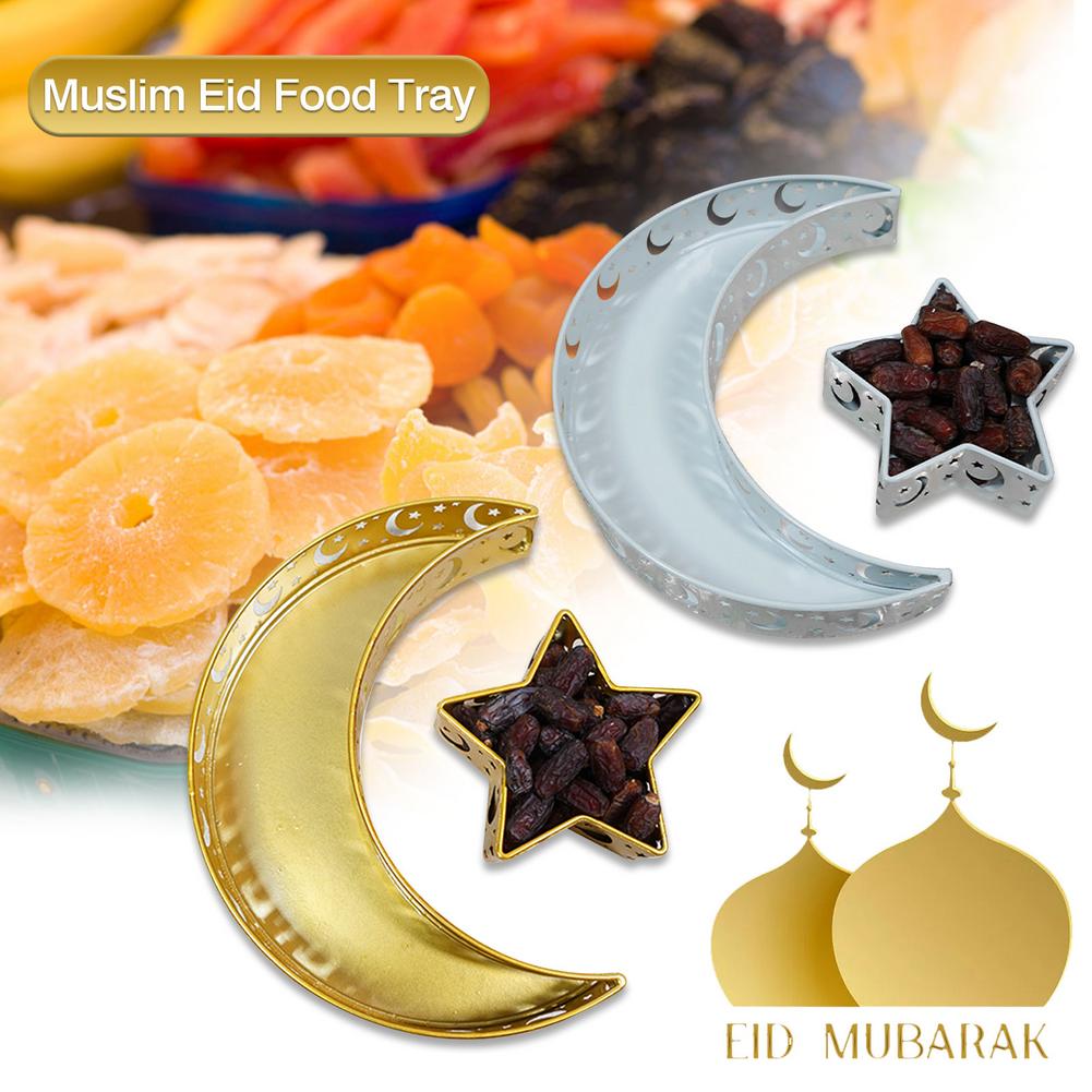 Muslim Eid Food Tray Innovative Moon Star Serve Pl... – Grandado