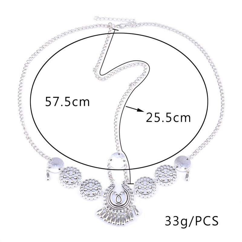 Vintage Boho Ethnic Flower Head Chain Headpiece To... – Grandado