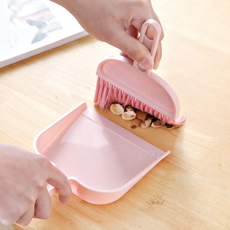 Mini Plastic Broom Brush Table Desktop Sweep Dustp... – Grandado