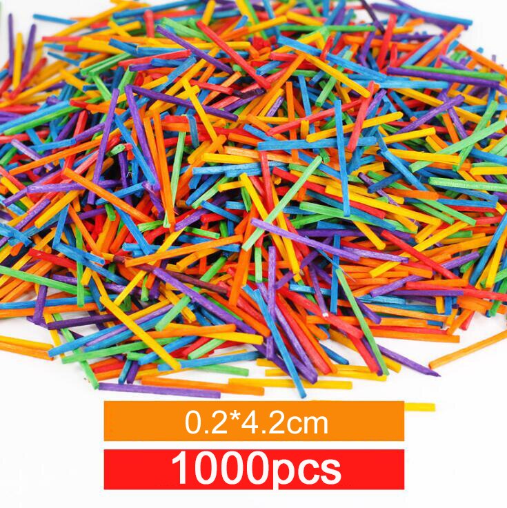 2000/5000pcs Color Matchstick Wooden Sticks Kinder... – Vicedeal