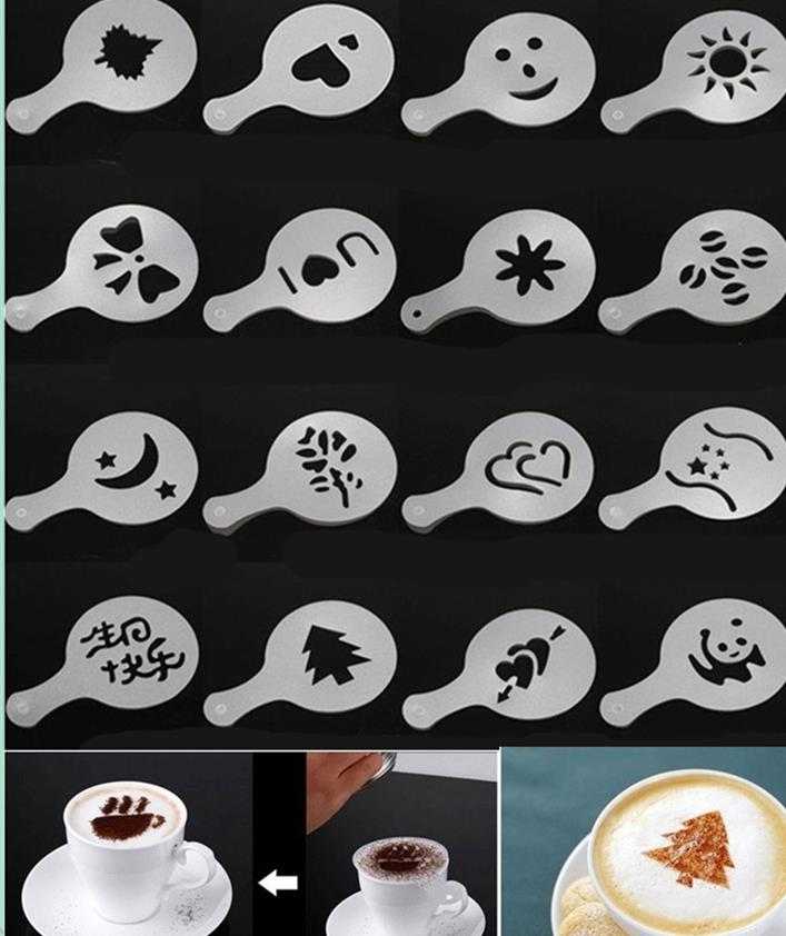 16PC 8.5cm Coffee Cappucino Mold Mould Latte Art S... – Grandado