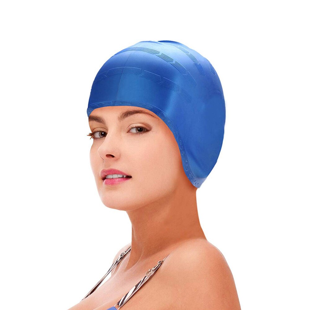 2pcs Silicone Swimming Cap Waterproof Swimming Hat... – Grandado