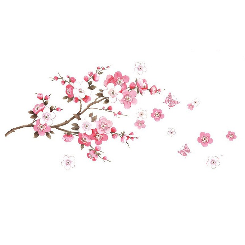 beautiful sakura wall stickers living bedroom deco... – Grandado