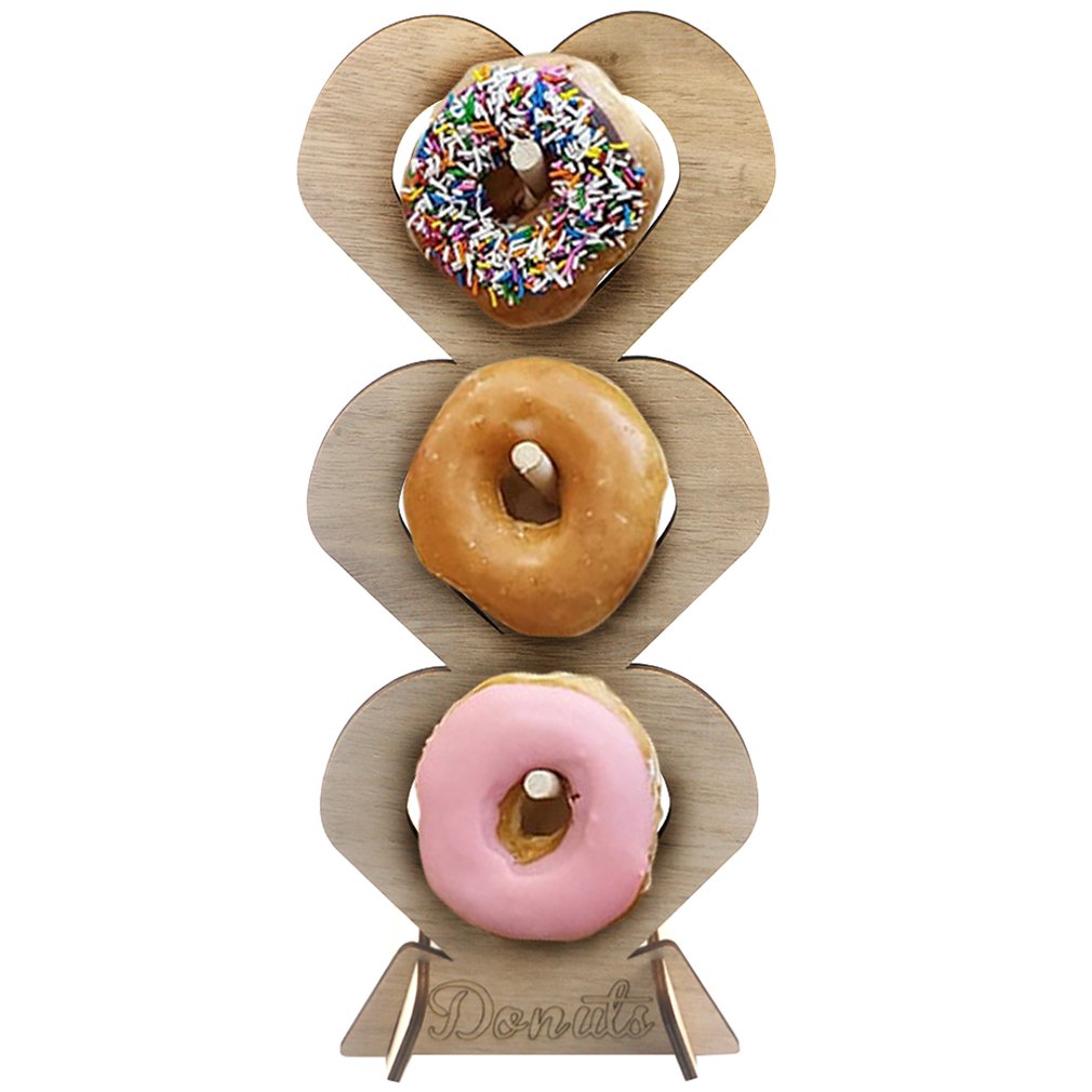 Wooden Love Donut Frame Wedding Supplies Decoratio... – Grandado