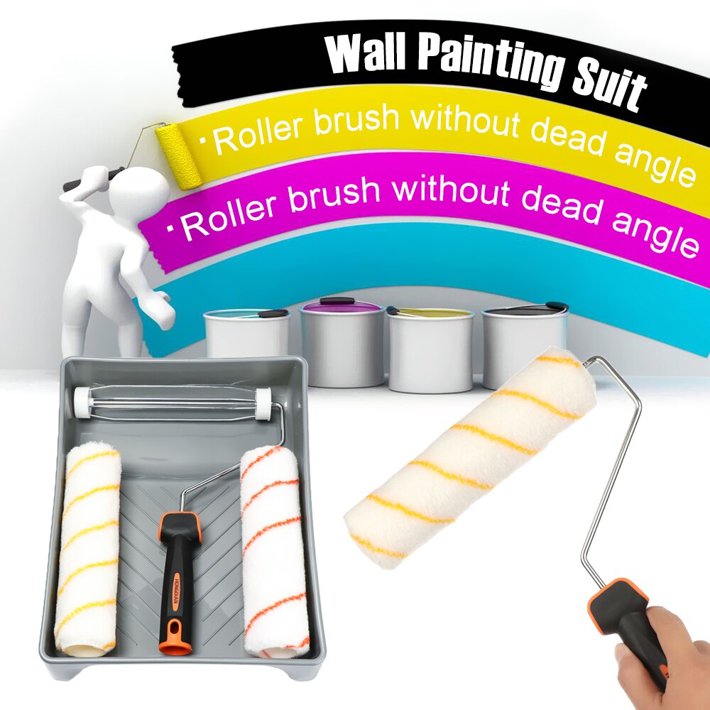 Roller Borstel Set 4 Stks/set Kamer Penselen Plast... – Grandado