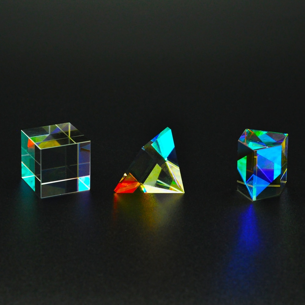 Prisma Glass-luz brillante de seis caras, instrume... – Grandado