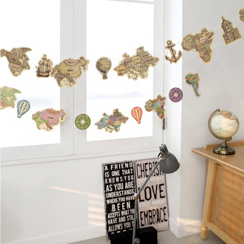 Mapa del mundo Retro Vintage para , artículo , bon... – Grandado