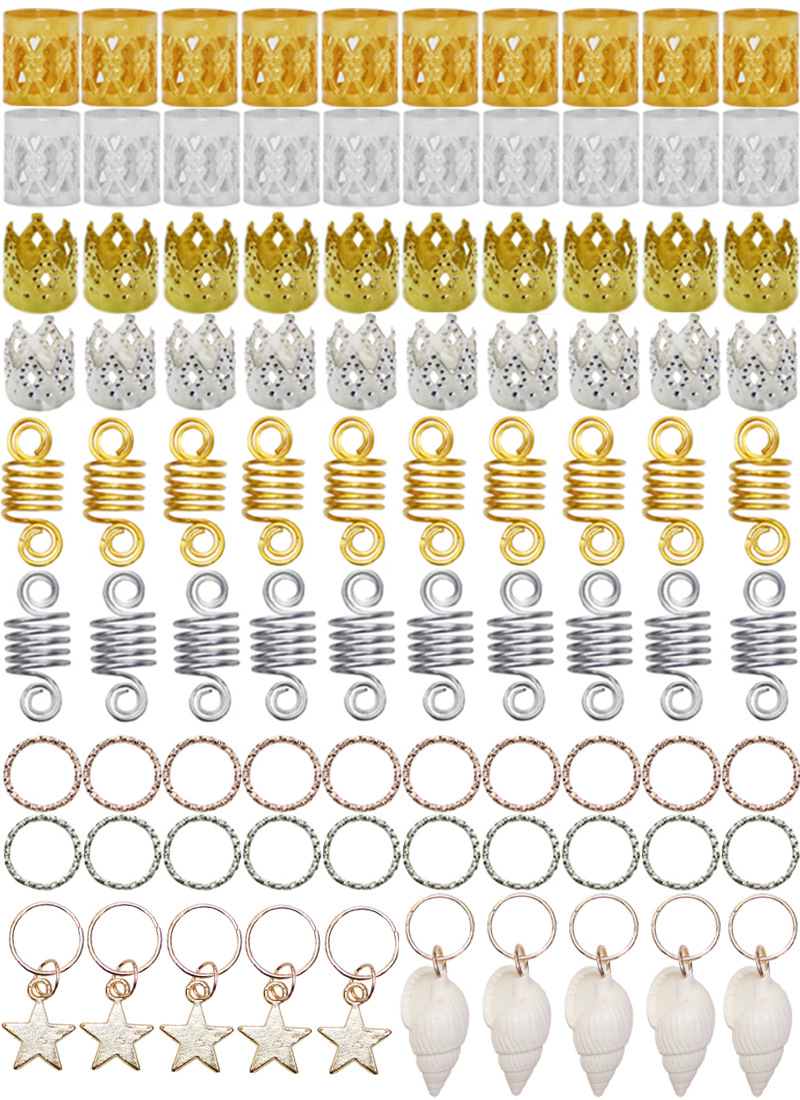 90pcs Gold Hair Braid Dreadlocks Beads Hair Leaf S... – Vicedeal