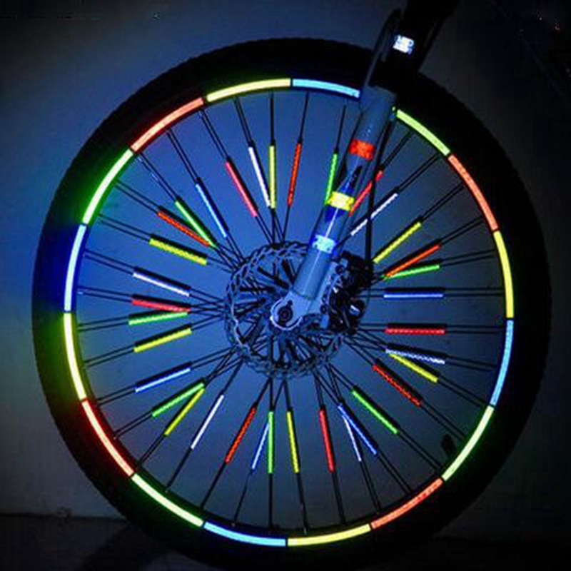Colorful reflective spokes bicycle spokes decorati... – Grandado