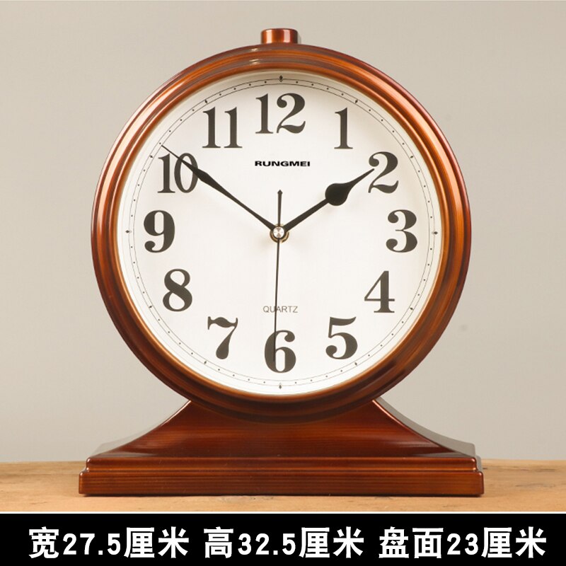 Large Desk Clock Silent Watch Retro Living Room An... – Grandado