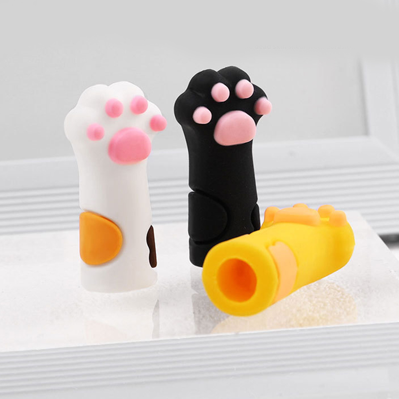 Cartoon Kat Poot Siliconen Nipper Cover Beschermho... – Grandado