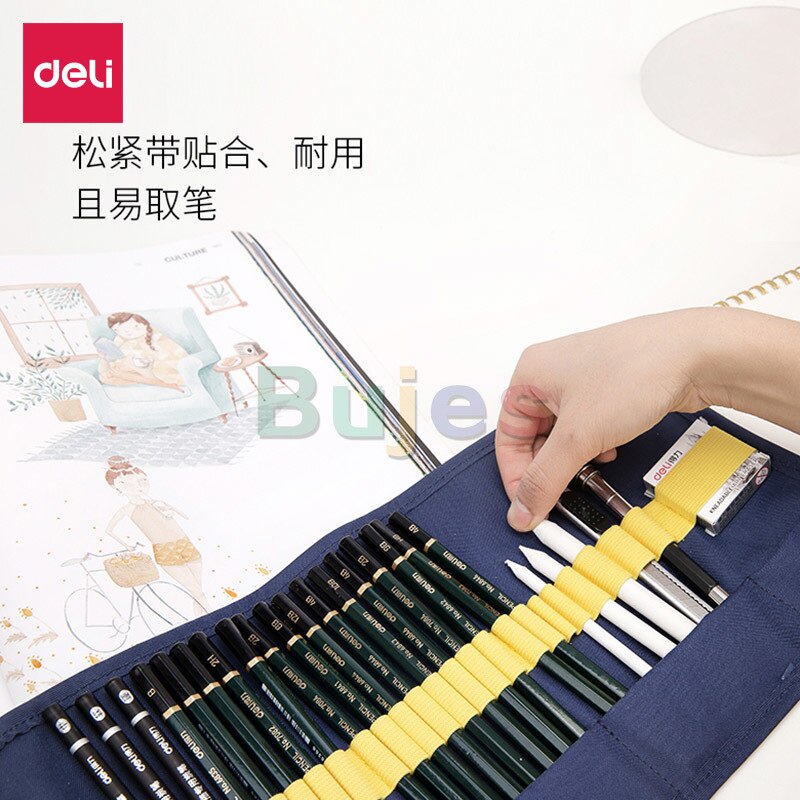 Deli Soft, medium and hard sketching pencil set .E... – Vicedeal