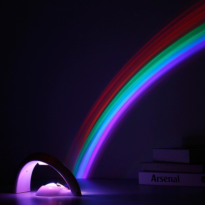 Lucky Rainbow Projector Night Lights Bedside Sleep... – Grandado