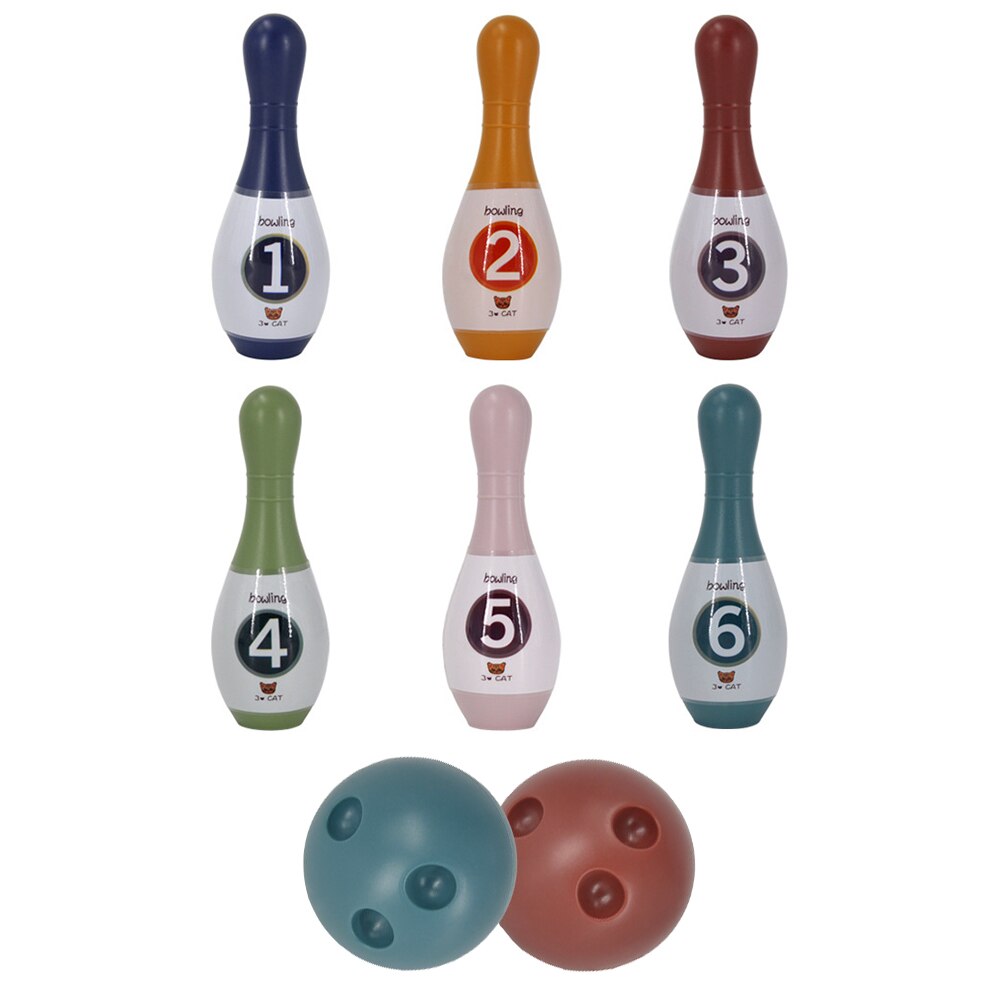 1 Set Mini Bowling Spel Levert Plastic Kid Bowling... – Grandado