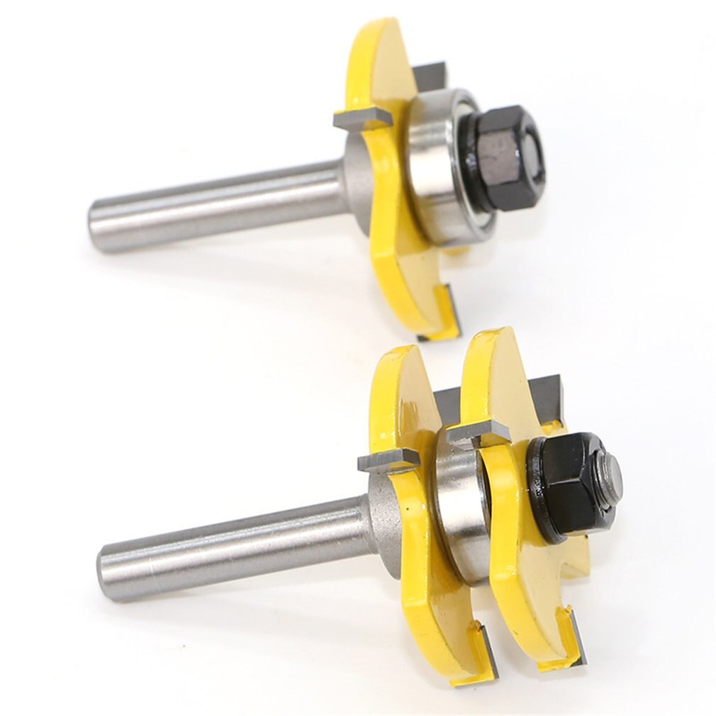 2 Stuks 8 Mm Schacht Frees Router Bits Set T-Slot ... – Grandado