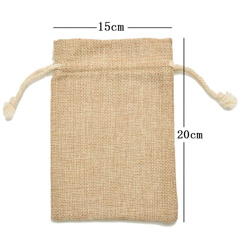 Faux jute/Hessian Drawstring wedding bomboniera bu... – Vicedeal