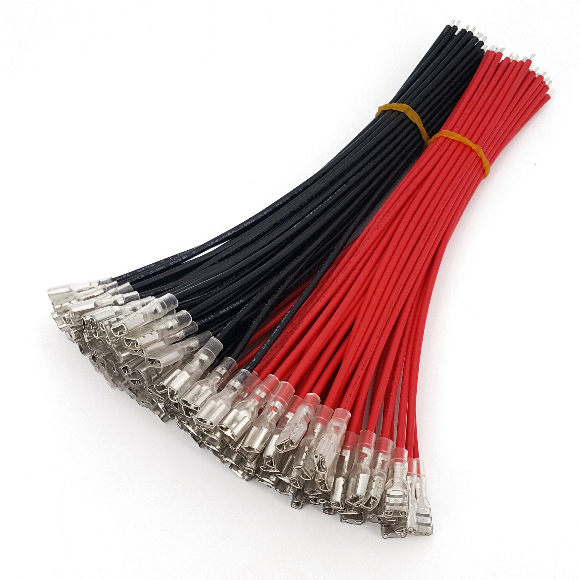 100Pcs 6.3mm Quick Disconnects 18 AWG Female Spade... – Grandado