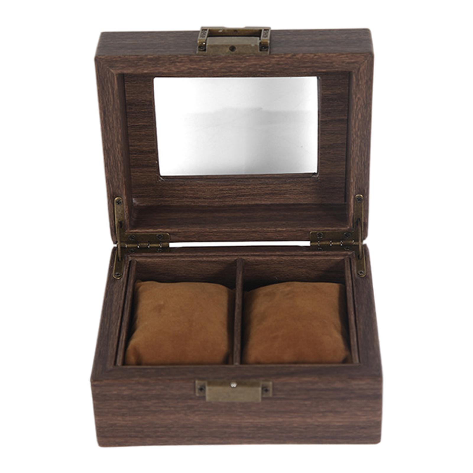 Watch Display Case and Lock Wood Vintage with Glas... – Grandado