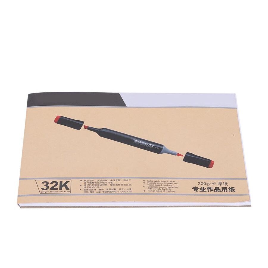 A3/A4/32K Marker Pad Drawing Paper Notebook Waterc... – Vicedeal