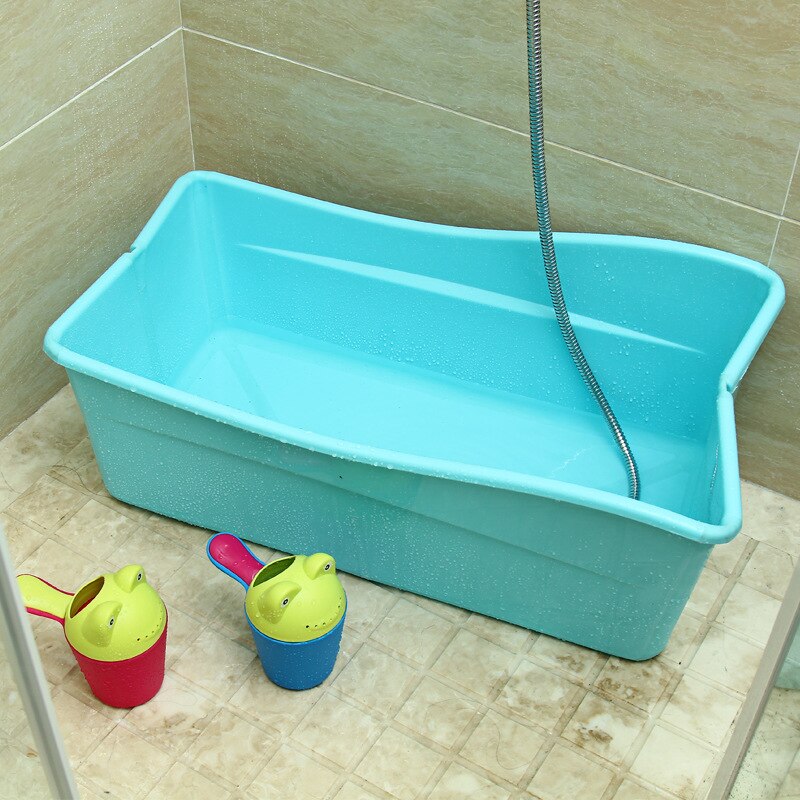 Baby Simple Folding Blue Bathtub Kids Bathroom Tub – Grandado