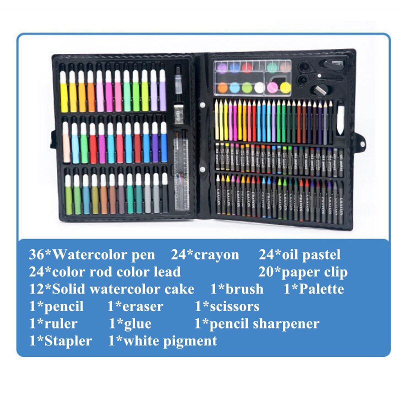 150PCS/Box Art Drawing Set With Watercolor Pens-Cr... – Vicedeal