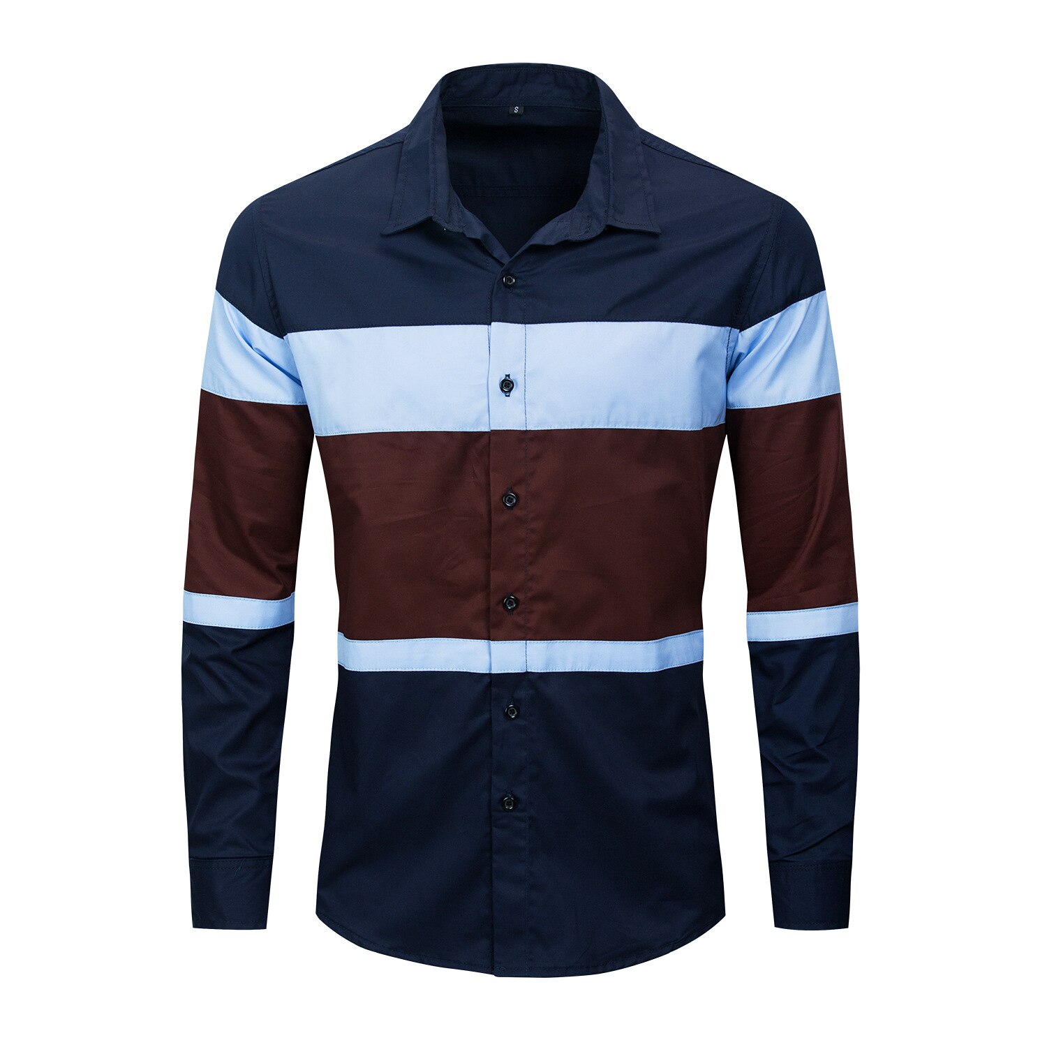 Popular Large Men's Cotton Long Sleeve Shirt Color... – Grandado