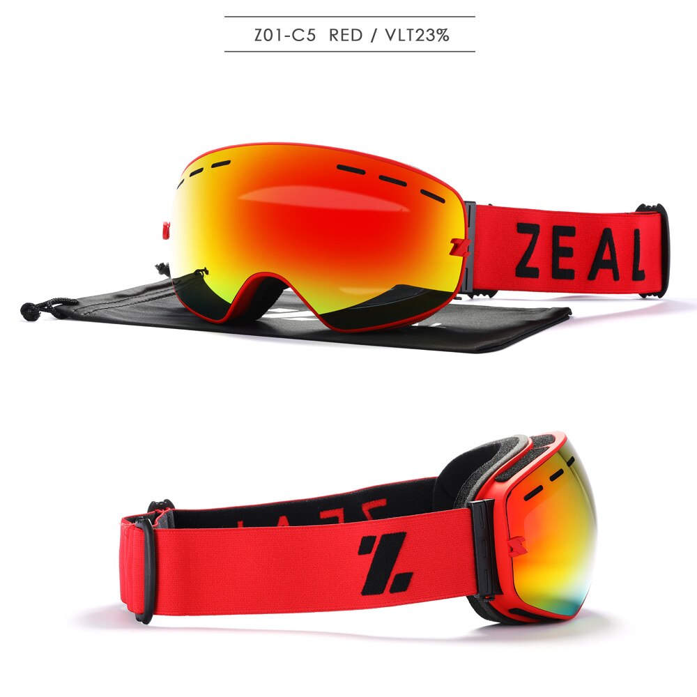 ZEAL ski goggles double layers UV400 anti-fog big ... – Grandado