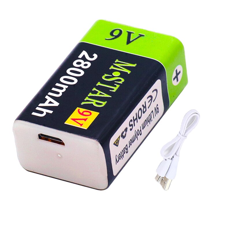 4pcs High capacity USB Battery 9V 2800mAh Li-ion R... – Grandado