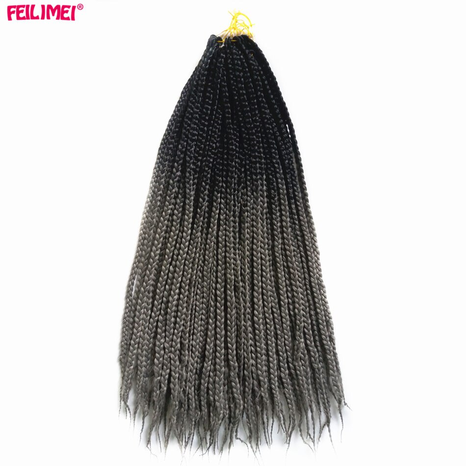 Feilimei Ombre 3S Box Braids Hair 22 Inch 100g Syn... – Grandado