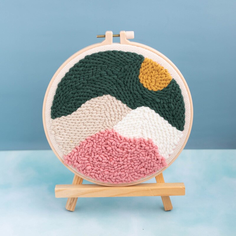 DIY Landscape Easy Punch Needle Embroidery Kit Pun... – Grandado