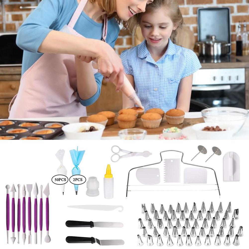 129 Piece Cake Making Cream Decoration Kit Cake Tu... – Grandado