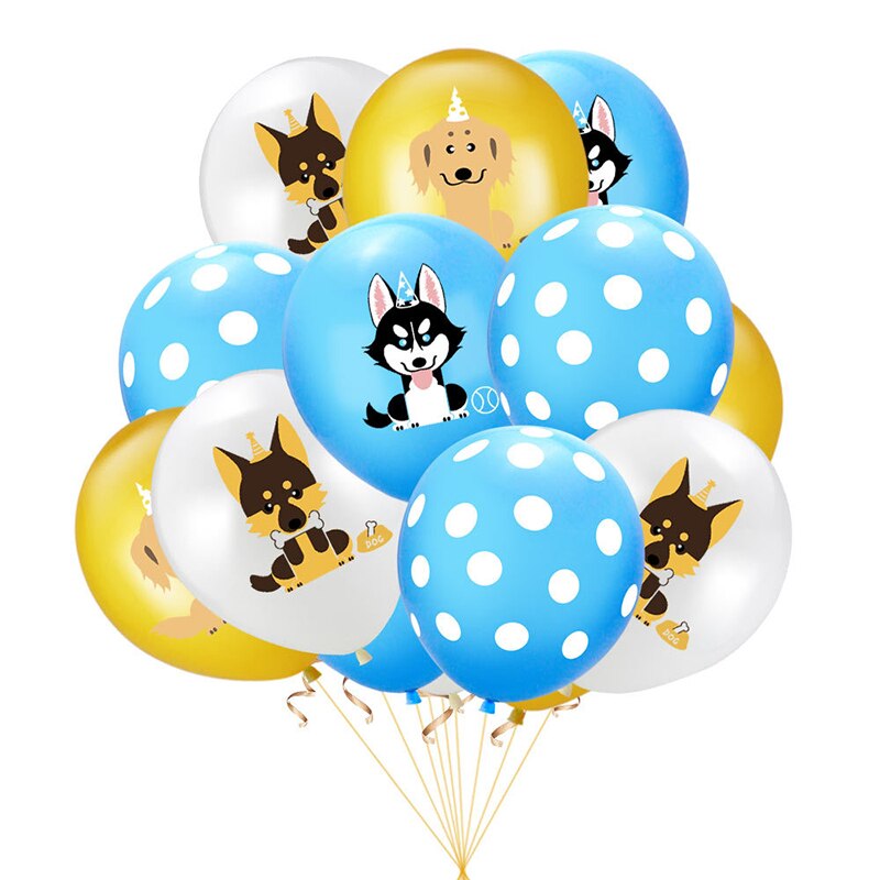 10pcs/set Dog Birthday Balloons Set Cartoon Dog La... – Vicedeal