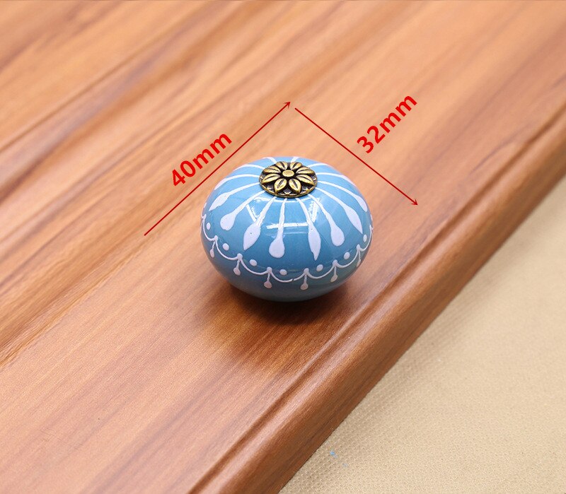Ceramic hand-painted art handle Cupboard Door Hand... – Vicedeal