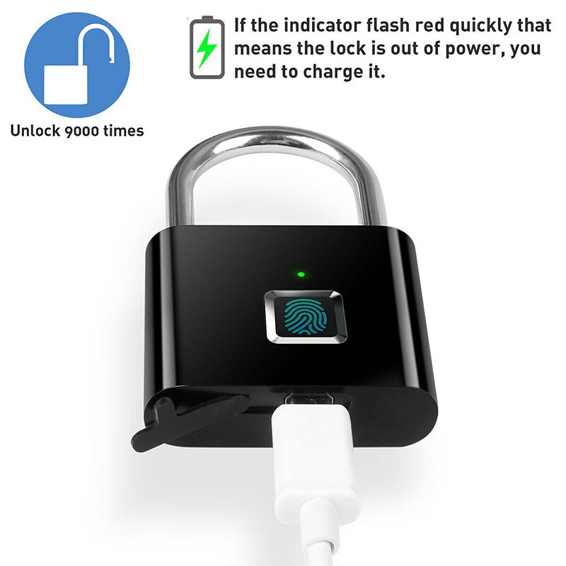 Mini Fingerprint lock 10 fingerprint Anti-theft lo... – Grandado