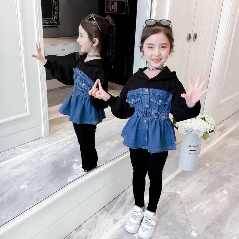 Teen Girls Denim Jacket+pants Set Kid Jeans Coat F... – Grandado