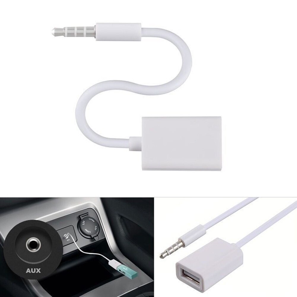 Audio Man-vrouw Auto Aux Kabel Adapter Plug Conver... – Vicedeal